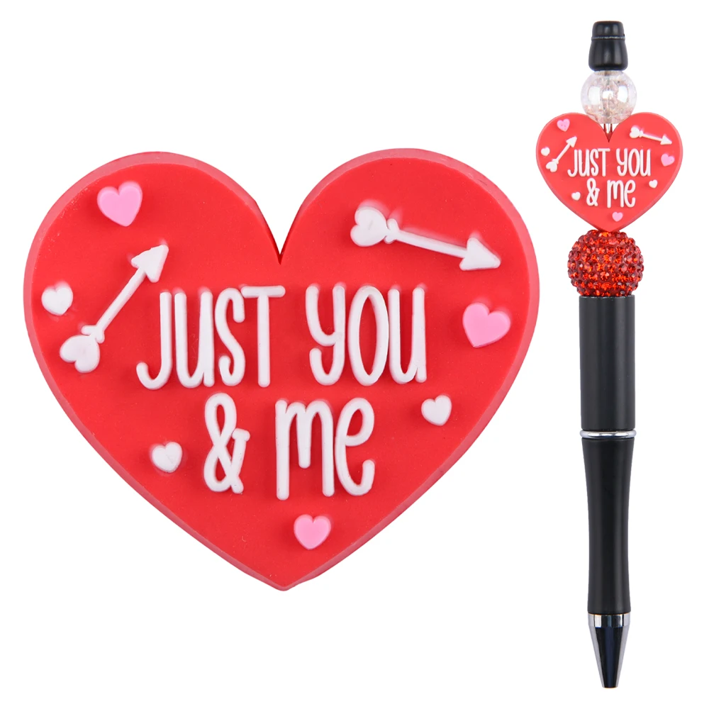 Just You & Me Heart Focal Bead – Twinkletoes Glitter and More