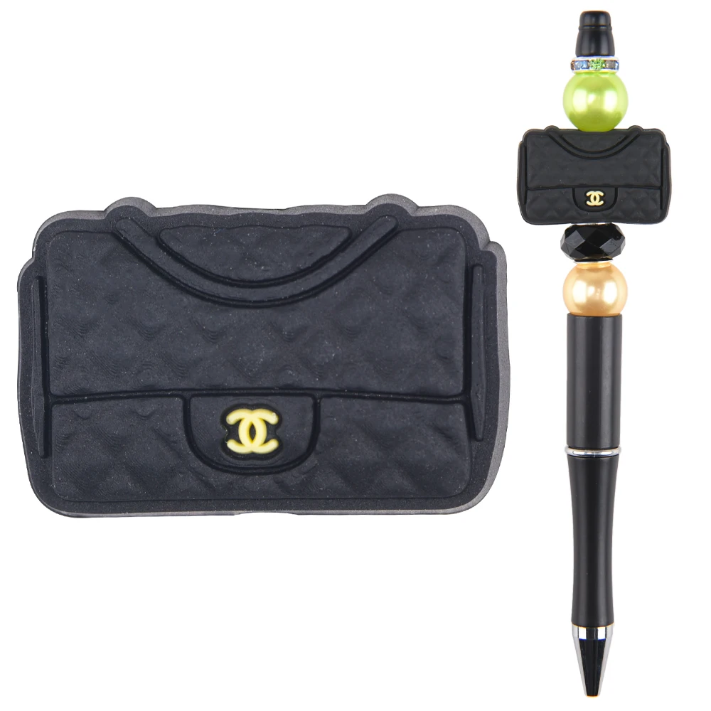 Black Clutch Purse Focal Bead – Twinkletoes Glitter and More