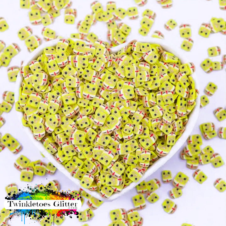 Spongebob Polymer Clay Slices – Twinkletoes Glitter and More
