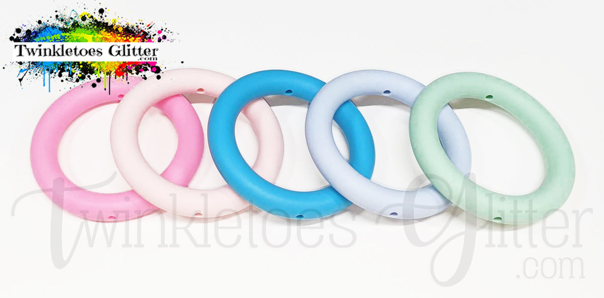 65mm Solid Color Silicone Rings ~ 10 Colors – Twinkletoes Glitter and More