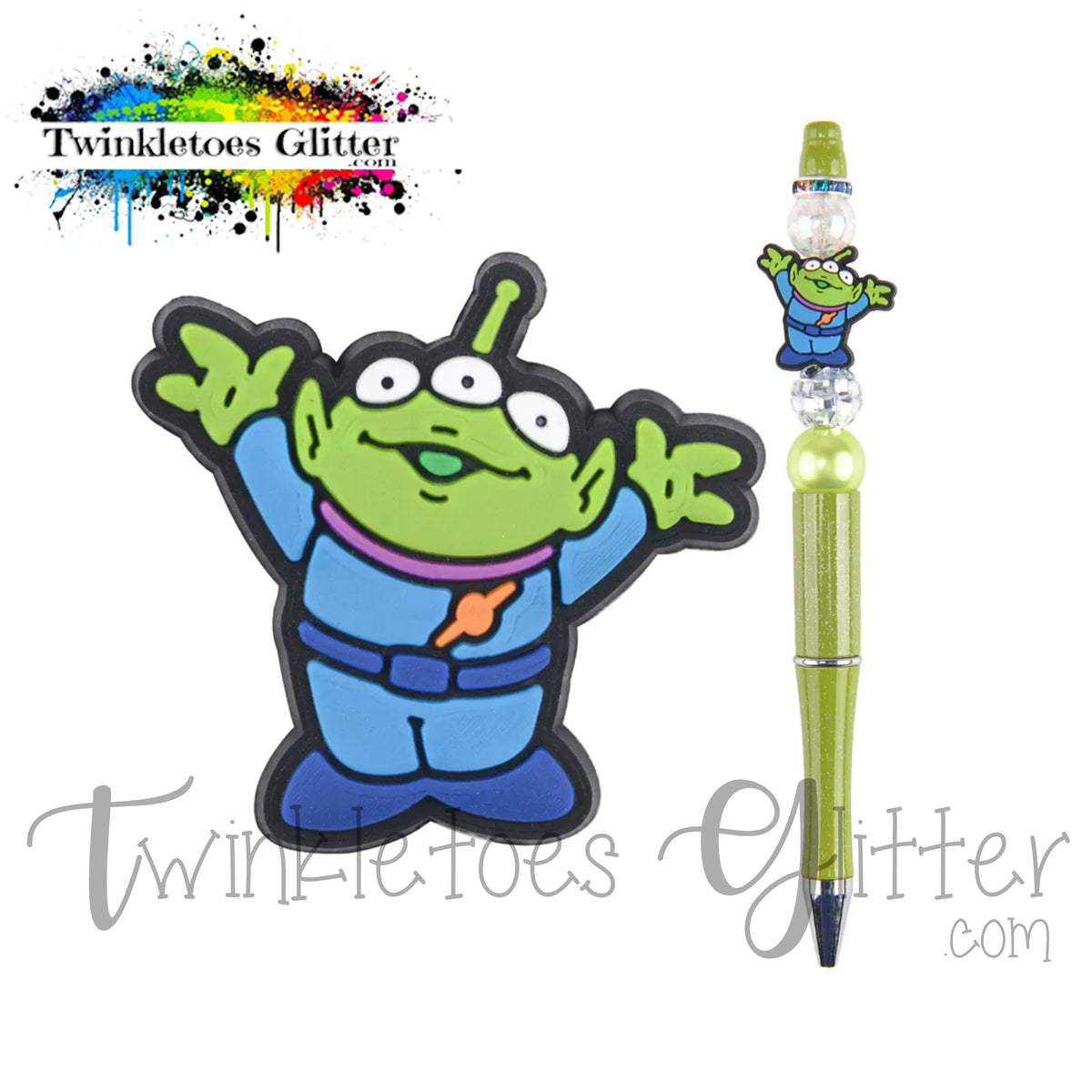 Alien Focal Bead – Twinkletoes Glitter and More