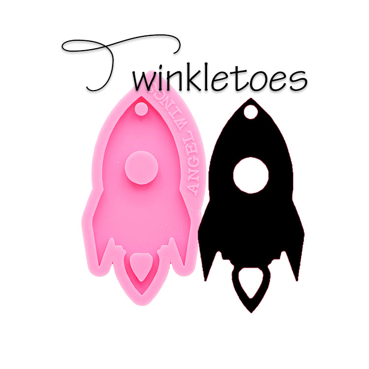 Rocket Ship Silicone Mold – Twinkletoes Glitter and More