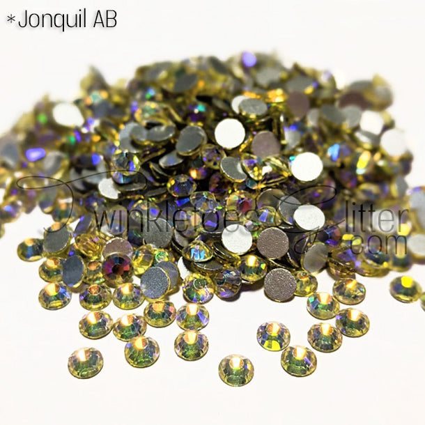 Flatback Rhinestones ~ Jonquil AB ~ 4 Sizes – Twinkletoes Glitter and More