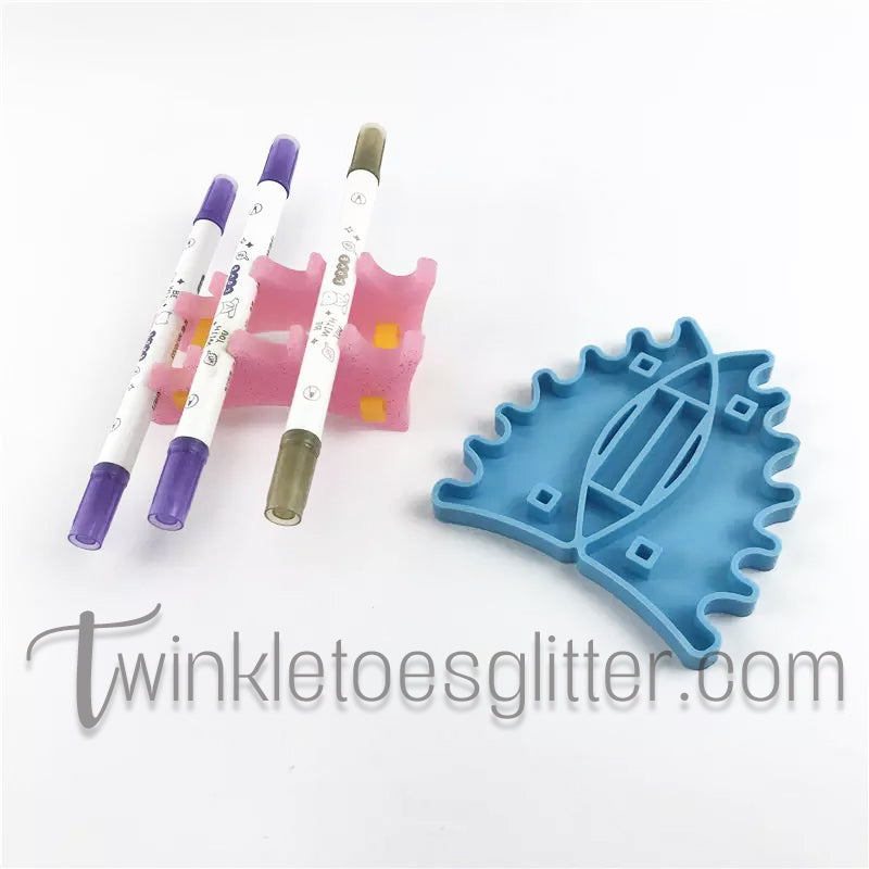 Arched Pen Holder Display Silicone Mold – Twinkletoes Glitter and More